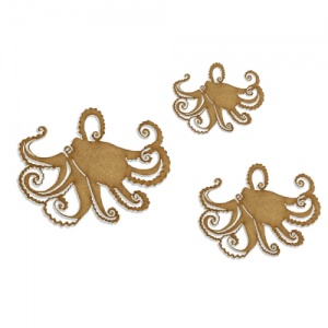 Octopus Style 2 - MDF Wood Shape